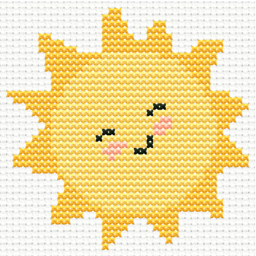 Free Little Sun - PDF Cross Stitch Pattern – Craft Bazaar