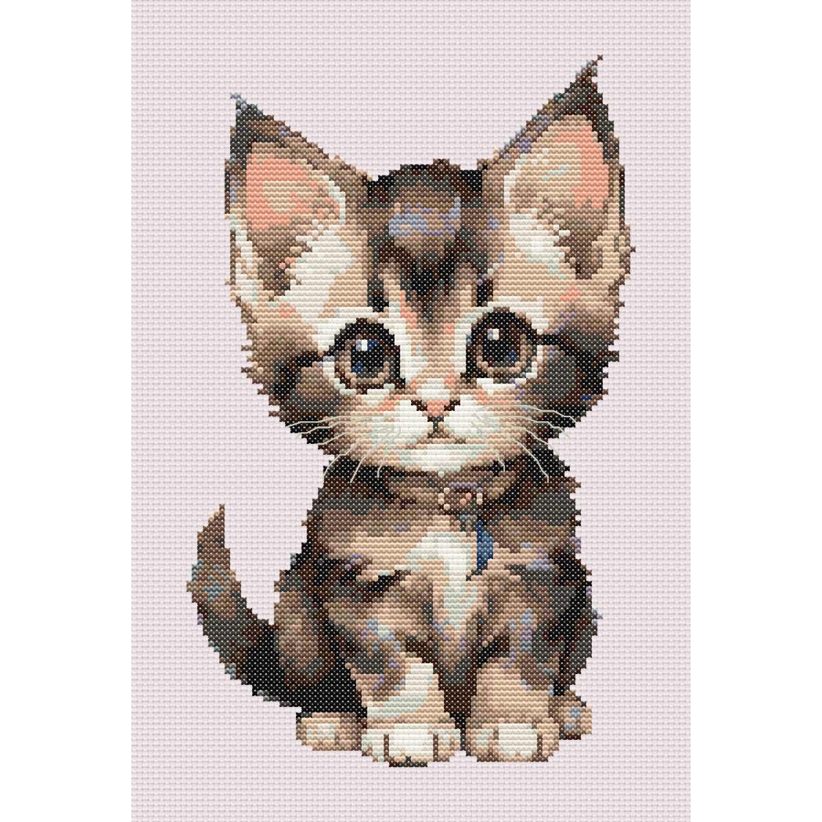 Watercolour Cute Kitten Cross Stitch Pattern – Craft Bazaar