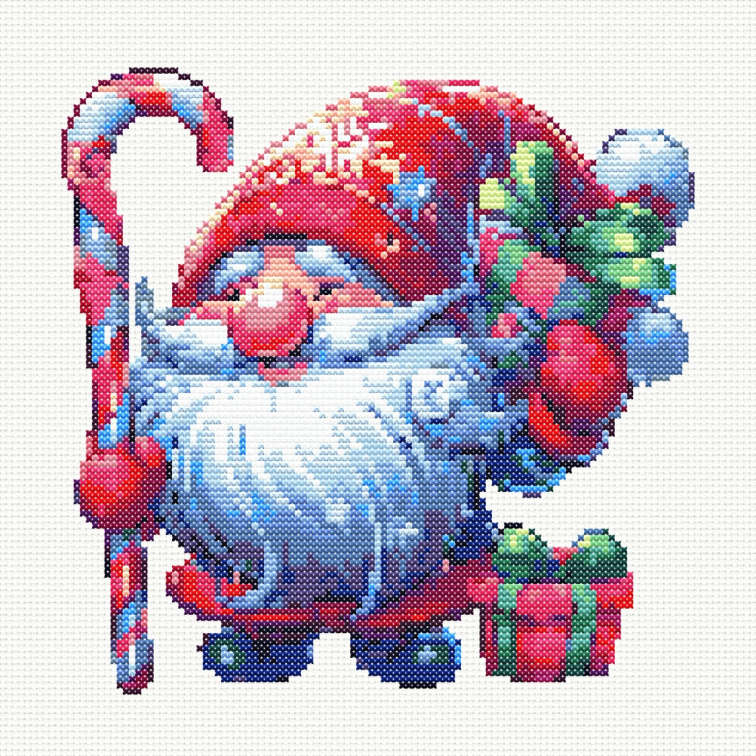 Santa Cross Stitch Pattern 2 – Craft Bazaar